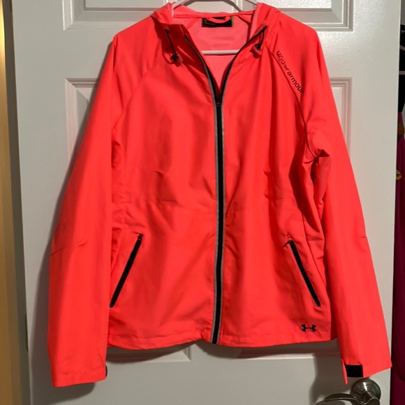 Under Armour | Jackets & Coats | Neon Pink Under Armour Womens Raincoat ...